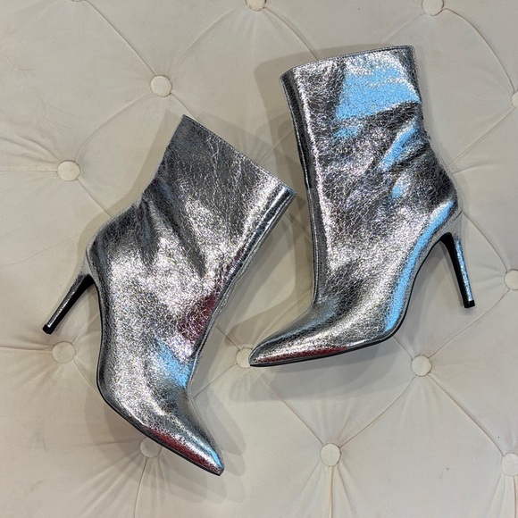 MIA | Shoes | New Metallic High Heel Ankle Boots | Poshmark